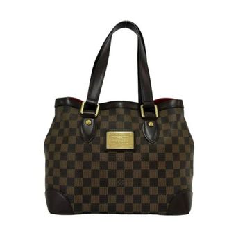 Louis Vuitton Sac cabas pr&eacute;-poss&eacute;d&eacute; Hampstead Damier - Femme - Pre-owned - Brun - Taille: ONE Size