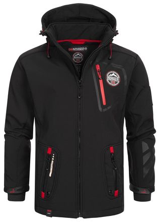 Geographical Norway TACEBOOK MEN - Winterjacke Herren Softshelljacke - OutdoorJacke Funktionsjacke - Funktionsjacke Ubergangsjacke Wasserabweisend - Ideal Für Outdoor Akt