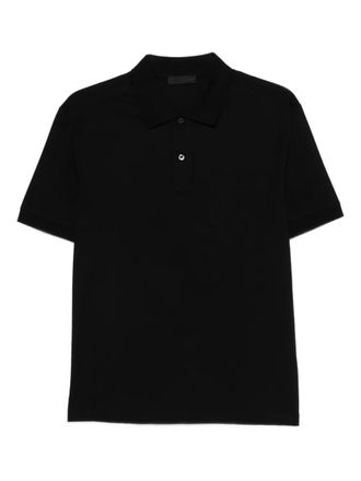 Prada Poloshirt mit Brusttasche - Schwarz