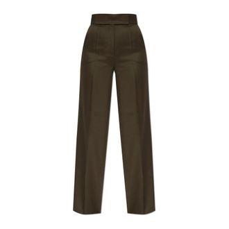 Max Mara Wollhose Arturo - - Trousers - Damen - Gr&uuml;n - S