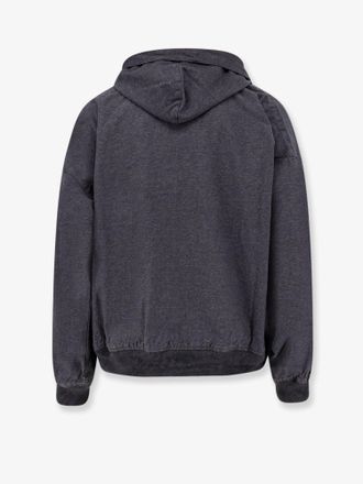 Balenciaga Mens Tromphe Loeil Cotton Sweatshirt Grey Sweatshirts Sweater