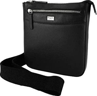 Laura Biagiotti Biagiotti Sacoche Homme avec Bandouli&egrave;re R&eacute;glable, Multi-Poches en Cuir V&eacute;ritable