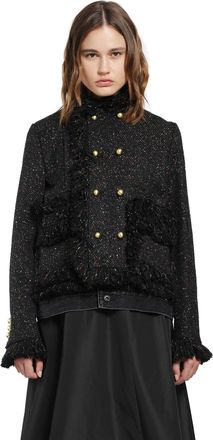 sacai Nep Tweed x Denim jacket