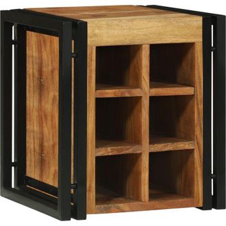 vidaXL Vidaxl - Weinregal Braun 34,5 x 35 x 39 cm Massivholz Akazie