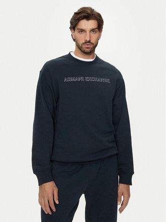 A|X Armani Exchange Sweatshirt 6DZMBA ZJADZ 1510 Dunkelblau Regular Fit