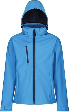 Regatta Professional Herren Mens Venturer 3 Layer Printable Hooded Softshell Jacket Jacke, Franz&ouml;sisches Blau (Marineblau), L