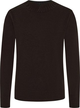 Maurizio Baldassari Softer Pullover mit Schurwolle und weitem O-Neck in