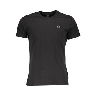 La Martina Elegantes Kurzarm-T-Shirt mit Rundhalsausschnitt - - Tops - Herren - Schwarzk - XL