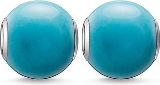 Thomas Sabo Damen Bead Howlith poliert t&uuml;rkis Karma Beads 925 Sterling Silber K0035-589-17 (Packung mit 2)