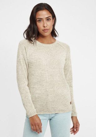 Oxmo Strickpullover OXDaniela Oversize-Pullover in Loch-Strick Optik