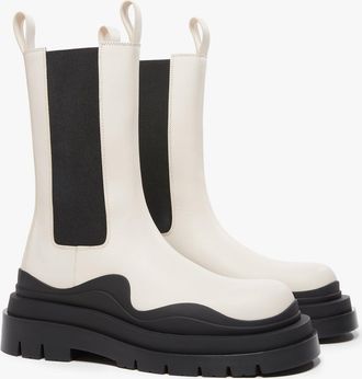 Bottega Veneta Bottes BV Tire en cuir