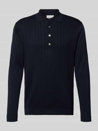 Profuomo Strickpullover aus reiner Baumwolle mit Polokragen