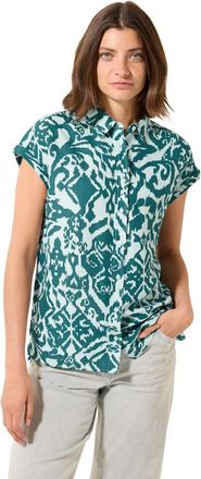 Cecil Damen B345375 Bluse, Green Lagoon, M