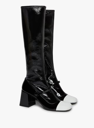 Miu Miu Bottes en cuir verni