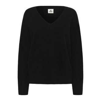 Karen by Simonsen V-neck Strickware - - Knitwear - Damen - Schwarzk - S