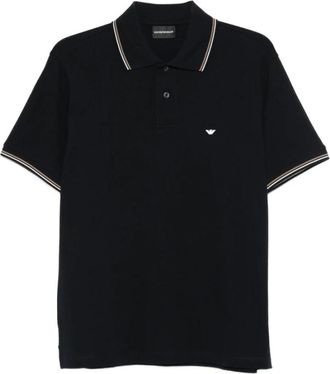 Emporio Armani Homme, Tops, Bleu, Taille: M Polo piqu&eacute;