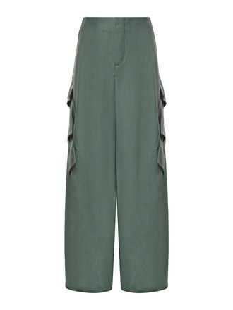 Alaia Pantalons D&eacute;contract&eacute;s - Vert