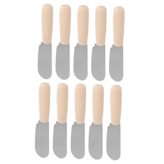 SOLUSTRE 10st&uuml;cke Teiliges K&uuml;chen-spatel Backen Sahne-schaber Mit Kunststoffgriff K&auml;se-streichmesser Leicht Zu Reinigen