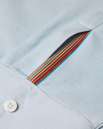 Paul Smith Cotton Pique Shirt - Blue