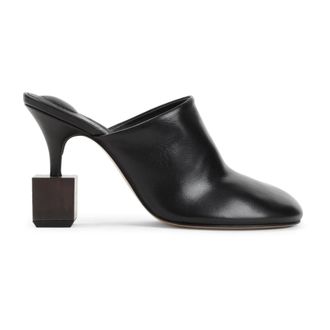 Jacquemus Femme, Chaussures, Noir, Taille: 36 EU Chaussons en Cuir Noir Élèvent le Style
