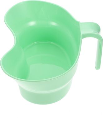 Angoily Senioren Zahnbürstenbecher mit Griff Auslaufsicherer Kunststoffbecher für Bettlägerige Patienten Wiederverwendbarer Mundspülbecher für Bad und Alltags