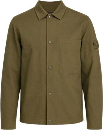 Stone Island Homme, Vestes, Vert, Taille: 2XL Light Vestes