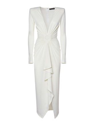 Alberto Audenino Robe Au Genou - Blanc