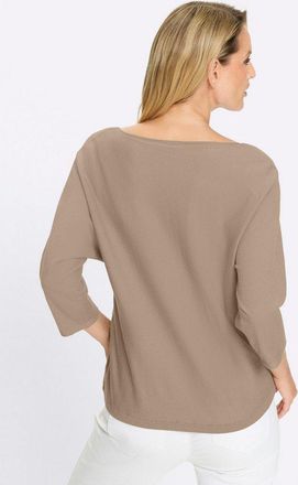 Heine Strickpullover Pullover 3/4-Arm Feinstrick, Querstrick