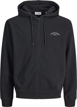 Jack & Jones Jjcollege Logo Sweat Zip Hood Pls - Plus Size