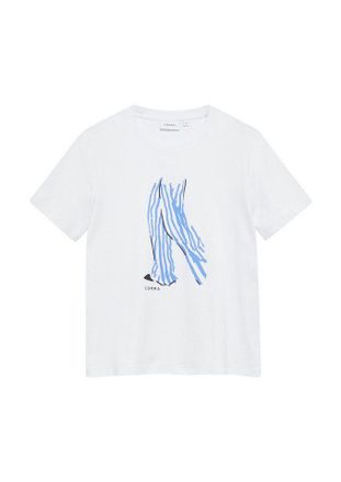 Comma Kurzarmshirt T-Shirt T-Shirt mit Artwork