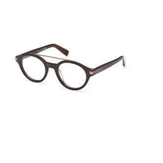 Ermenegildo Zegna Homme, Accessoires, Brun, Taille: 50 MM Ez5327 Optical Frame
