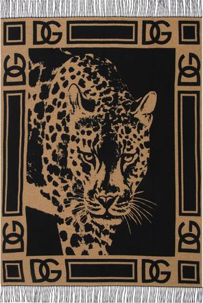 Dolce & Gabbana Cashmere Jacquard Blanket - Plaid Mehrfarbig Onesize