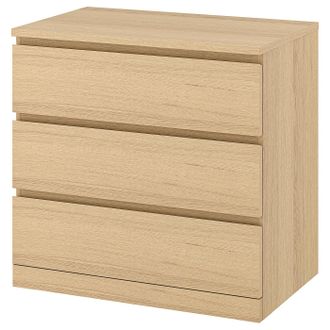IKEA MALM Kommode mit 3 Schubladen