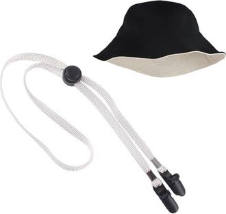 Generico Clip de sangle de chapeau : c&acirc;ble de menton coupe-vent, sangle de voyage r&eacute;glable | Sangle de boucle s&eacute;curis&eacute;e, conception de retenue de chapeau multi