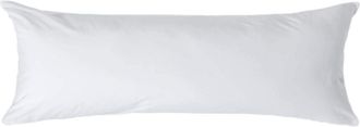 Homescapes 2er-Set Seitenschl&auml;ferkissen-Bezug 50x140 cm wei&szlig; mit Hotelverschluss, 100% &auml;gyptische Baumwolle, Fadendichte 200