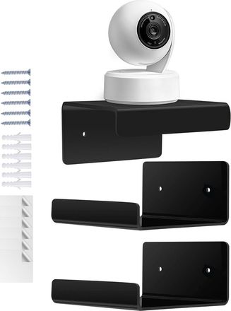 Generico Floating Shelves Acrylic Wall Record Display Shelf, 3 Stück Photo Frame Organizer for Renters Designers Students Office Shop Hotel Bathroom Living Roo