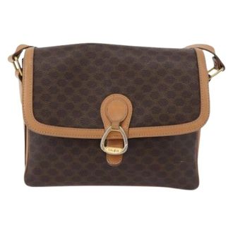 Celine Sac bandouli&egrave;re vintage en toile Pre-owned - Femme - Pre-owned - Brun - Taille: ONE Size