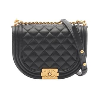 Chanel Pre-owned Boy Lambskin Small Shoulder Bag - - Pre-owned - Damen - Schwarzk - ONE SIZE