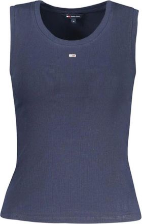 Tommy Hilfiger Femme, Tops, Bleu, Taille: 44 FR D&eacute;bardeur en coton