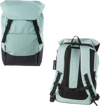 Walker 42129-026 - Lifestyle Rucksack Sol Malibu mit Hauptfach, Laptopfach, ergonomischer R&uuml;ckenpolsterung, Steckschlie&szlig;en, wasserabweisend, ca. 25 l Volumen