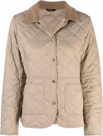 Barbour Femme, Vestes, Beige, Taille: 40 FR Deveron Quilted Jacket