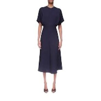 Victoria Beckham Eleanor Midikleid - - Dresses - Damen - Blau - XS