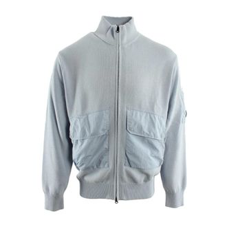 C.P. Company Lens Strickjacke - - Knitwear - Herren - Blau - XL