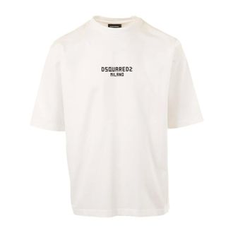 Dsquared2 Homme, Tops, Blanc, Taille: M Milano Loose Fit T-Shirt