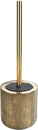 WENKO WC-Garnitur Mod. Rivara, hochwertiger B&uuml;rstenhalter in elegantem Design aus edler Keramik, handbemalt, inklusive Toilettenb&uuml;rste mit auswechselbarem B