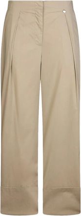 Liu Jo Femme, Pantalons, Gris, Taille: 40 FR Flared Poplin Pantalons