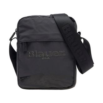 Blauer Synthetische Umh&auml;ngetasche mit mehreren F&auml;chern - - Bags - Herren - Schwarzk - ONE SIZE
