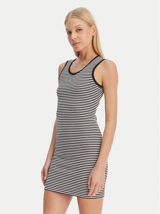 Tommy Jeans Kleid f&uuml;r den Alltag Essential DW0DW20674 Schwarz Slim Fit