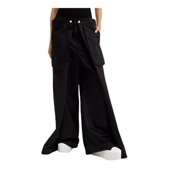 Jean Paul Gaultier Schwarze Weite Beinhosen Damen - - Trousers - Damen - Schwarzk - S