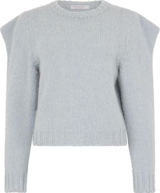 Philosophy di Lorenzo Serafini Femme, Pulls, Gris, Taille: 42 FR Pull Court &agrave; Manches Amples